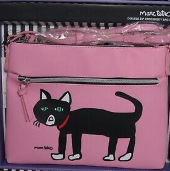 Marc Tetro | Bags | Marc Tetro Cat Double Zip Nib | Poshmark